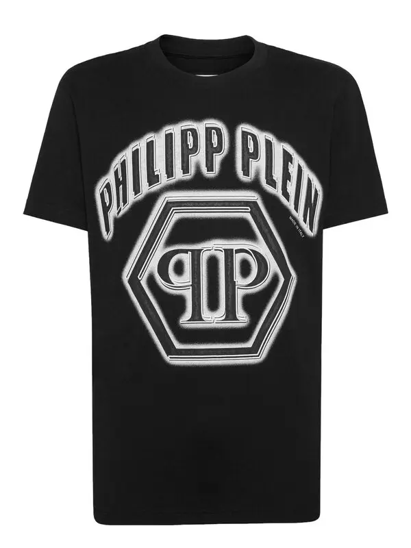 Philipp Plein Logo-print Cotton T-shirt - Black