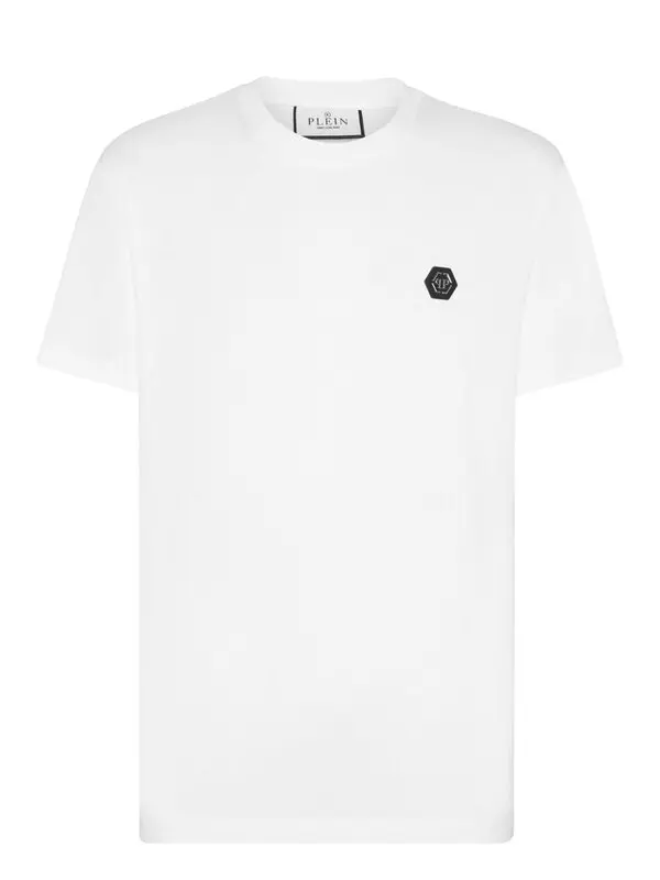 Philipp Plein Crystal-embellished Cotton T-shirt - White