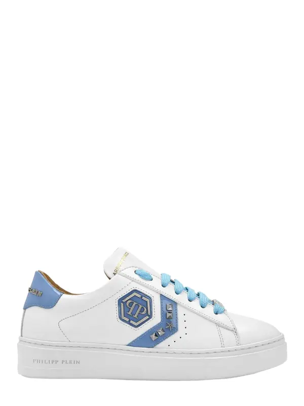 Philipp Plein Arrow Force Leather Sneakers - White