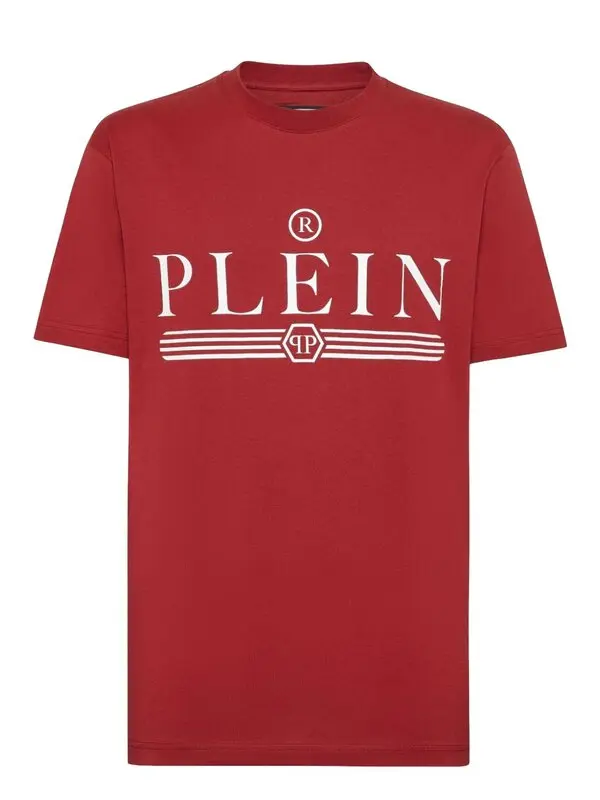 Philipp Plein Logo-print Cotton T-shirt - Red
