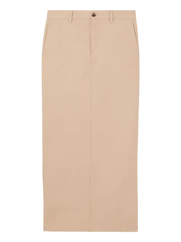Wardrobe.NYC Cotton-drill Maxi Skirt - Neutrals