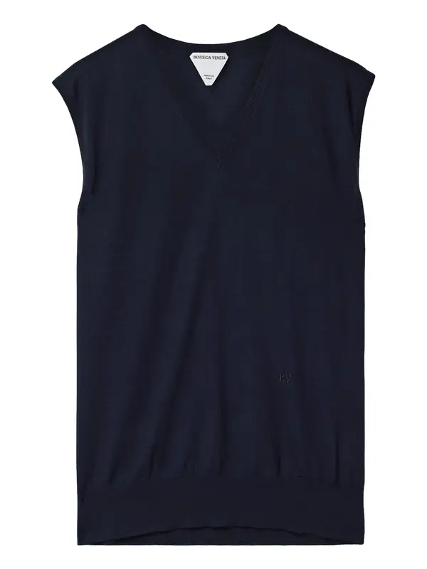 Bottega Veneta Cashmere-blend Vest - Blue