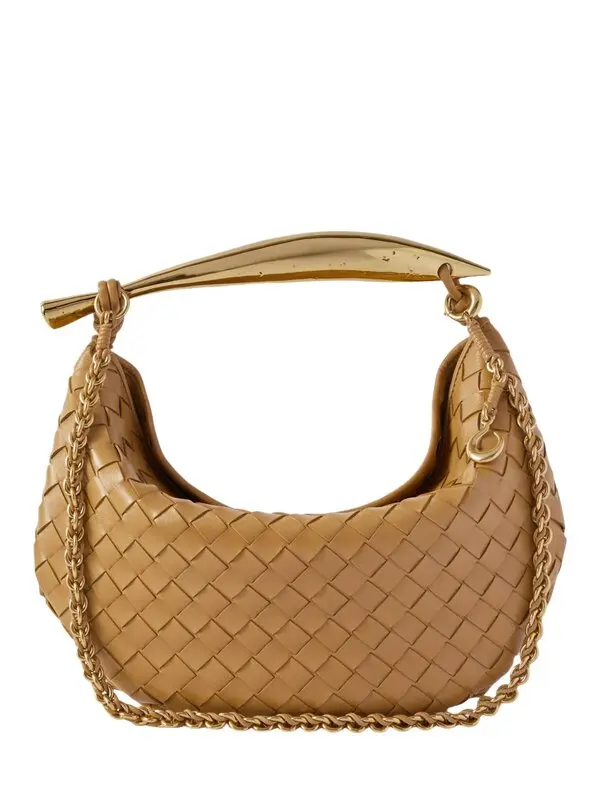 Bottega Veneta Sardine Shoulder Bag - Brown