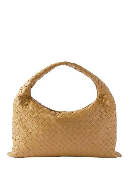 bottega veneta - Bottega Veneta Hop Intrecciato Leather Tote