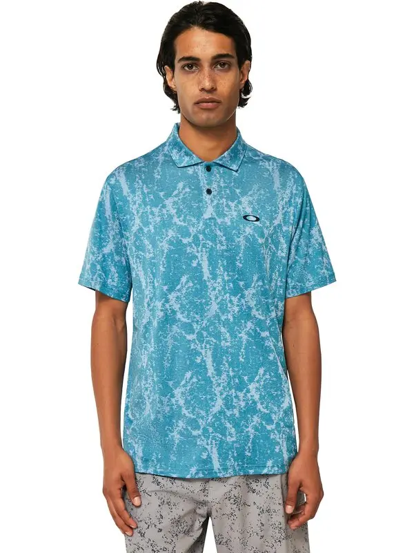 Oakley Marble Jacquard Top - Blue