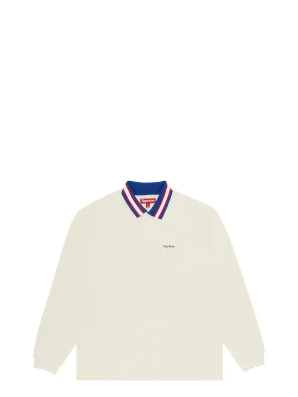 Supreme Thermal Long-sleeve Polo - Cream
