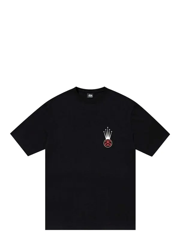 StÜssy Crown Link Tee - Black