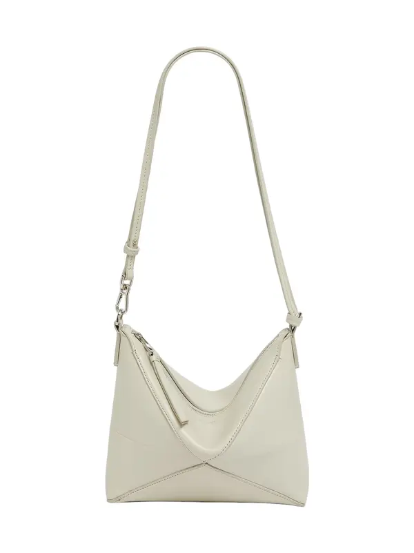 Loewe Puzzle Fold Leather Pouch Shoulder Bag - Sea Salt