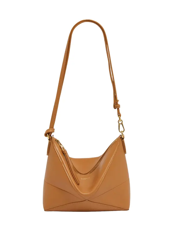 Loewe Puzzle Fold Leather Pouch Shoulder Bag - Warm Desert