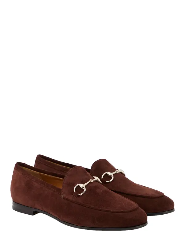 Gucci Jordaan Horsebit Loafers - Brown