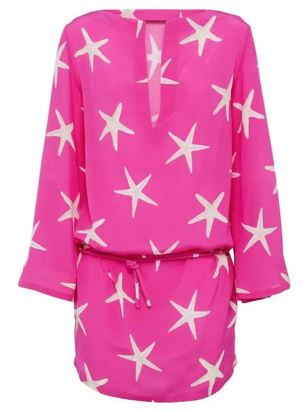 Valentino Garavani Printed Mini Dress - Pink