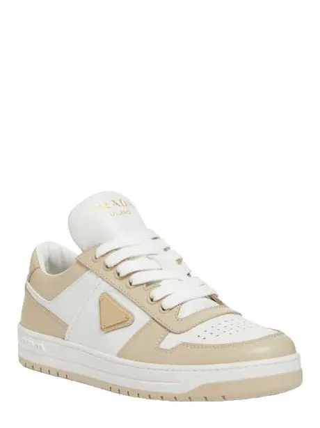 Prada Downtown Low-top Sneakers - Bianco/ Deserto