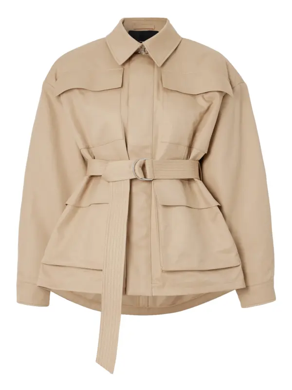 Wardrobe.NYC - WARDROBE.NYC Belted Cotton-drill Parka