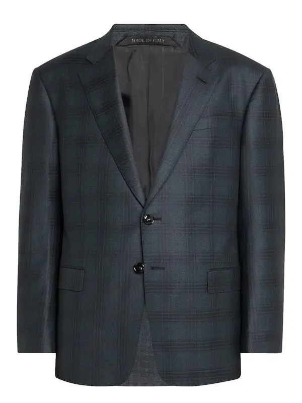 Giorgio Armani Soft Wool-cashmere Sport Coat - Blue