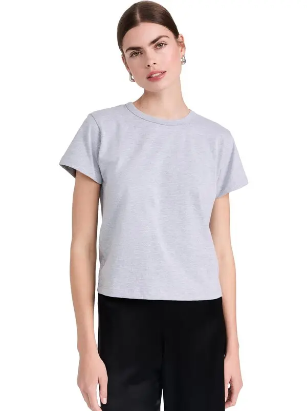 LESET The Margo Tee - Heather Grey
