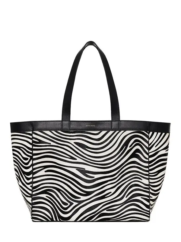 ANINE BING Medium Rio Tote - Zebra