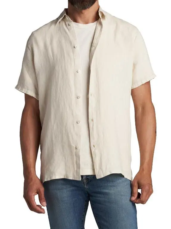 ROAN Lyons Linen Button-up Shirt - Bone