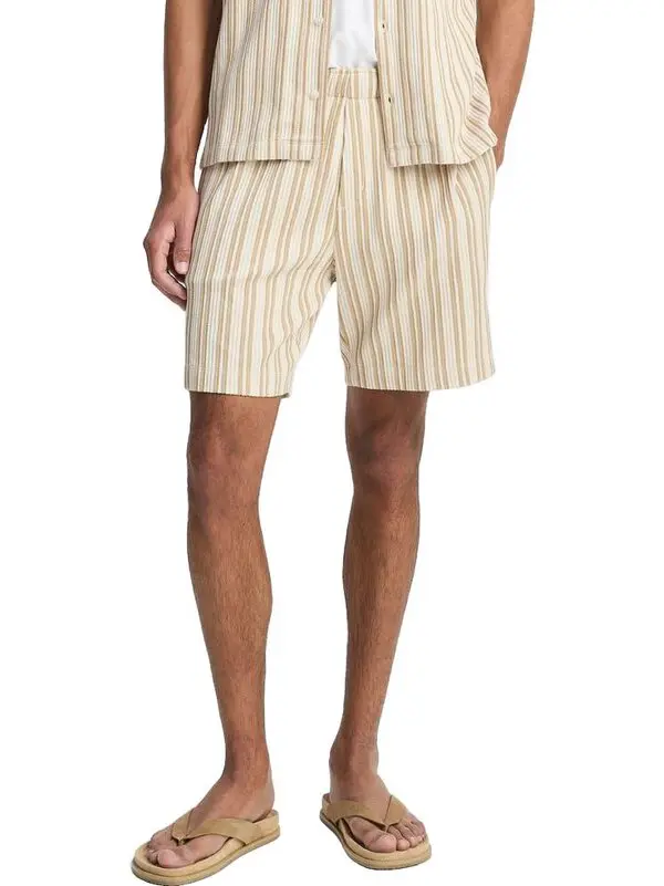 Vince Stripe Jacquard Shorts - Terrapin Combo