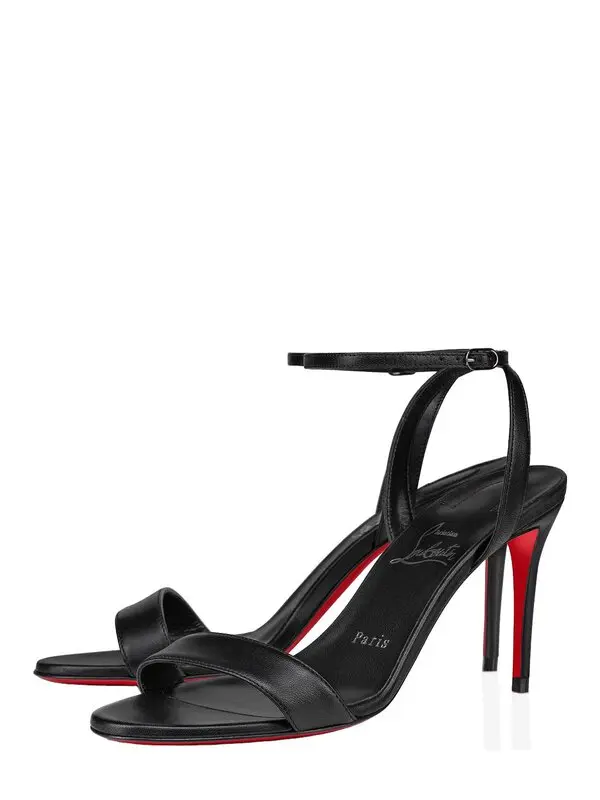 CHRISTIAN LOUBOUTIN Loubi Ankle Strap Sandal - Black