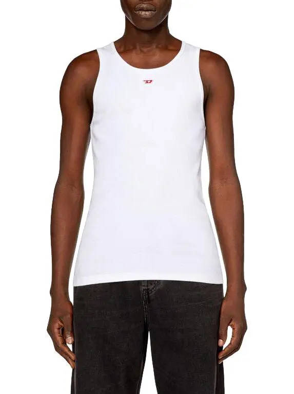 DIESEL® T-lifty-d Fitted Tank Top - White