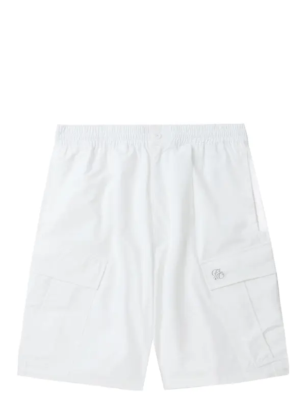 FIVE CM Logo-embroidered Cargo Shorts - White