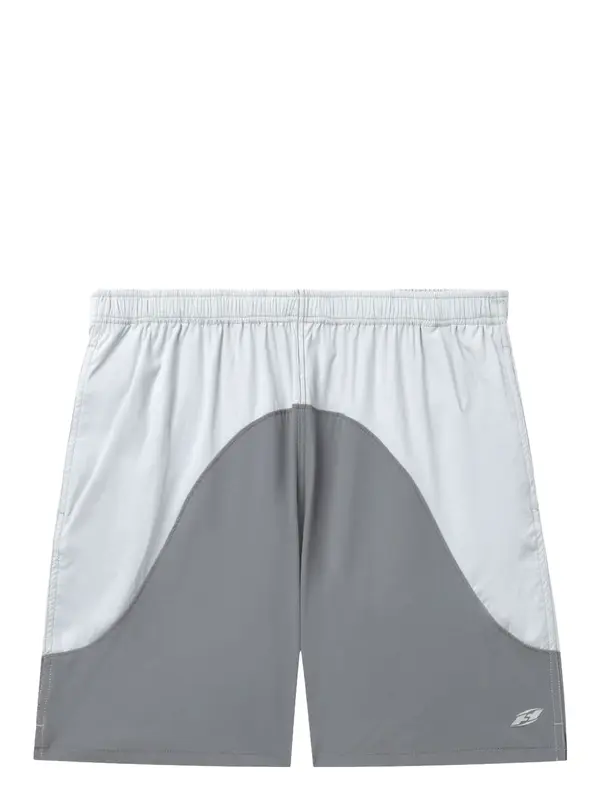FIVE CM Two-tone Panelled Shorts - Grey