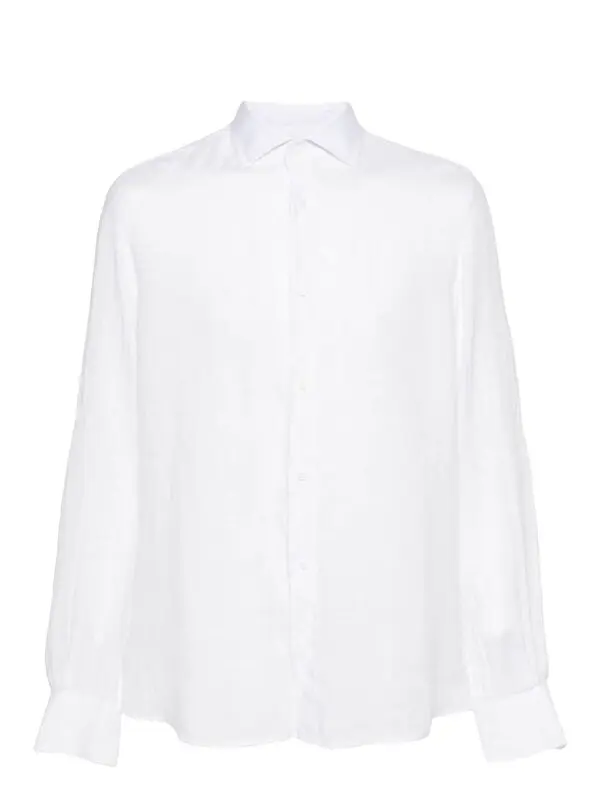Peserico Long-sleeve Linen Shirt - White