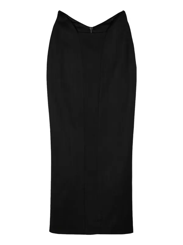 Maticevski Juniper Maxi Pencil Skirt - Black