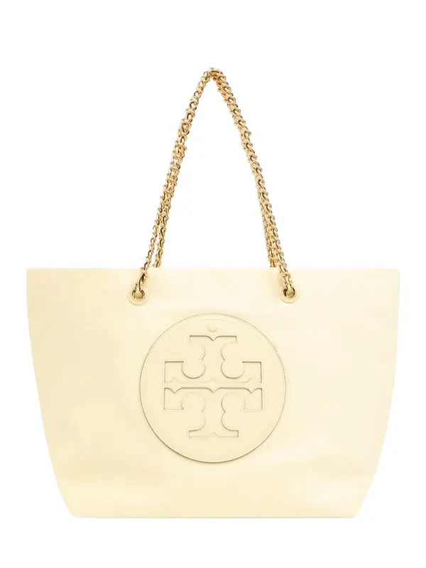 Tory Burch Ella Logo-patch Tote Bag - Neutrals