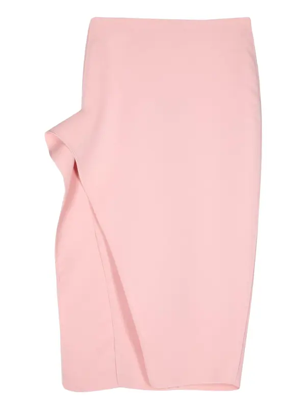 Maticevski Draped Detailing Midi Skirt - Pink