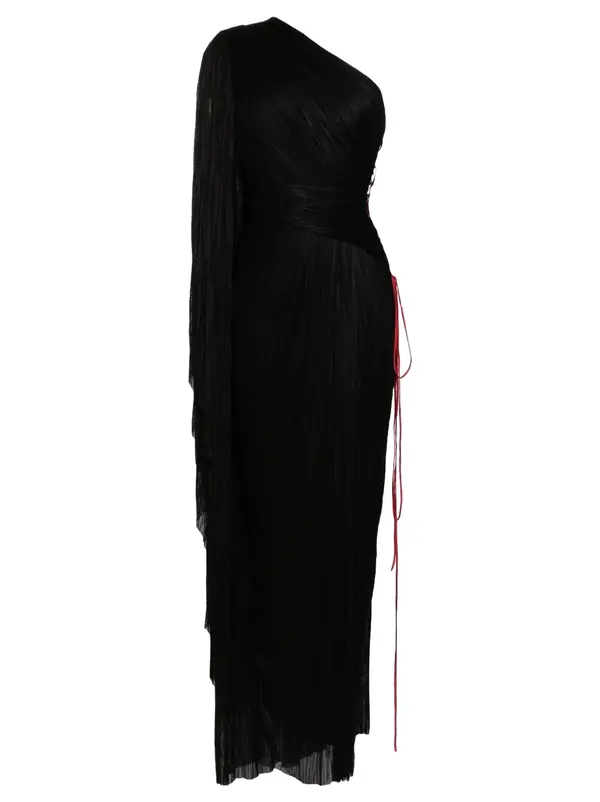 MARIA LUCIA HOHAN Draped One-shoulder Maxi Dress - Black