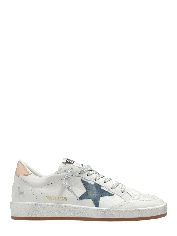 GOLDEN GOOSE Ball Star Distressed Sneakers - White