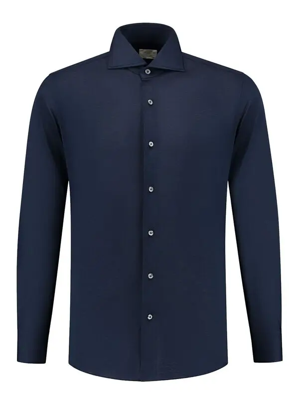 FINAMORE 1925 Eduardo Buttoned-up Shirt - Blue