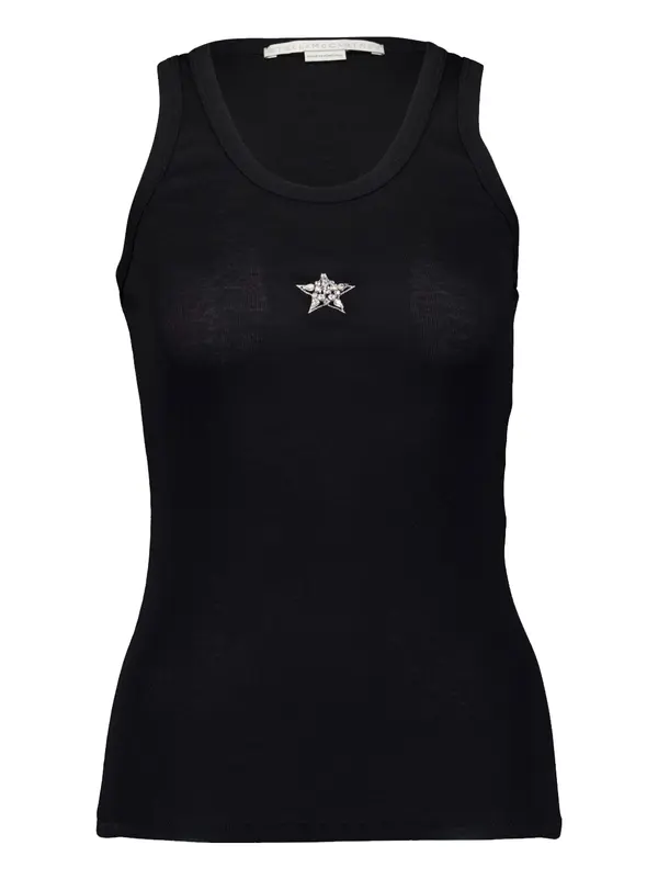 Stella McCartney Star-print Tank Top - Black