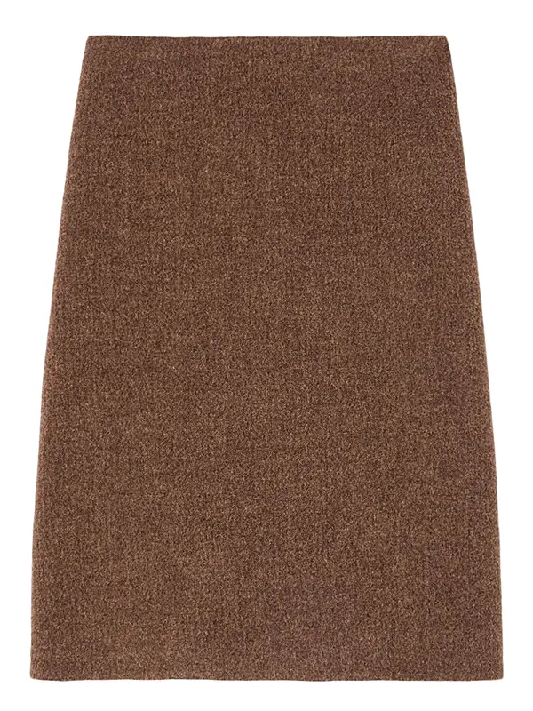 JIL SANDER A-line Midi Skirt - Brown