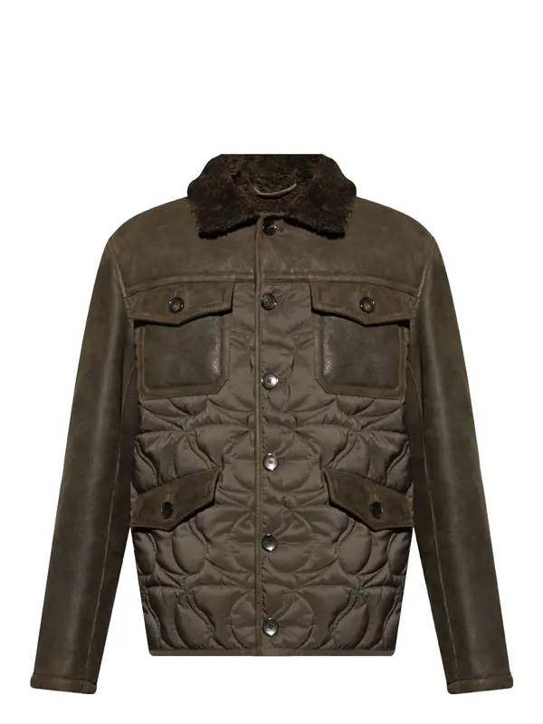 Etro Multi-pocket Sheepskin Jacket - Green