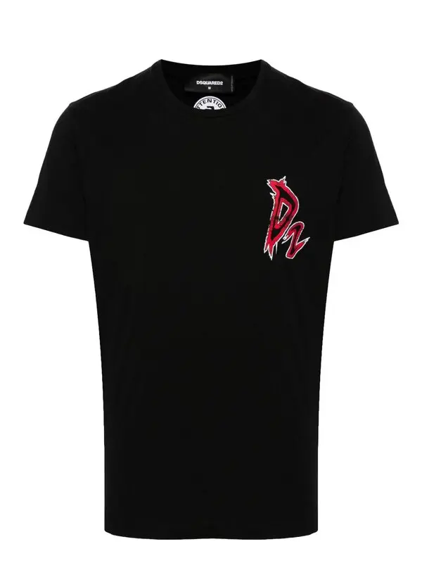 Dsquared2 Logo-print Cotton T-shirt - Black