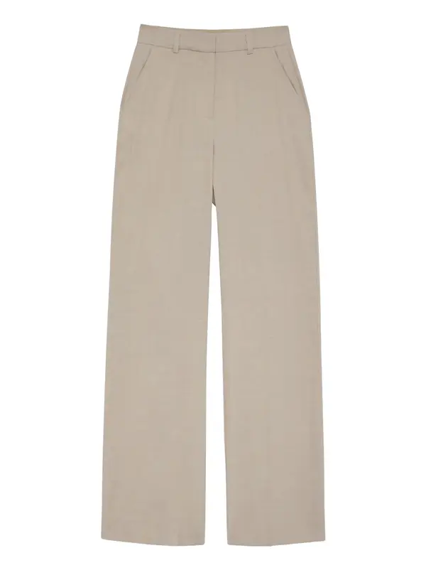 ANINE BING Kline Long-leg Trousers - Neutrals