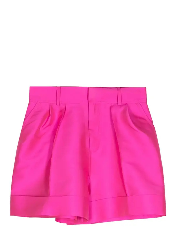 Dice Kayek Satin-finish Mini Shorts - Pink