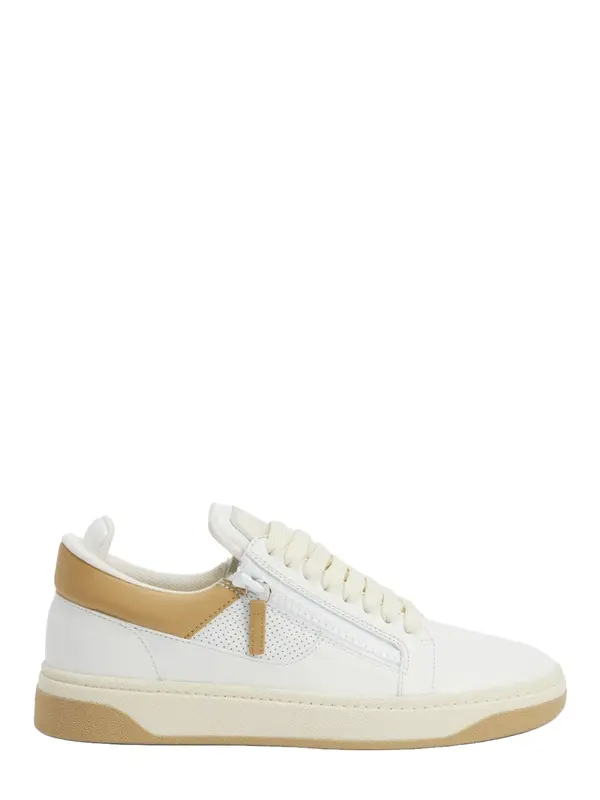 GIUSEPPE ZANOTTI Double-zip Low-top Sneakers - White