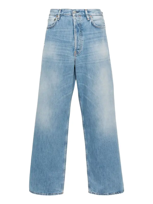 Acne Studios Mid-rise Wide-leg Jeans - Blue