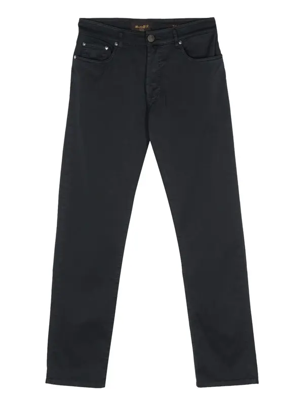 MOORER Pavel Tapered Trousers - Blue