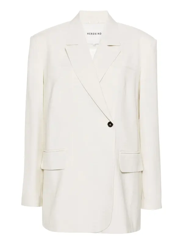 HERSKIND Verner Single-breasted Blazer - Neutrals