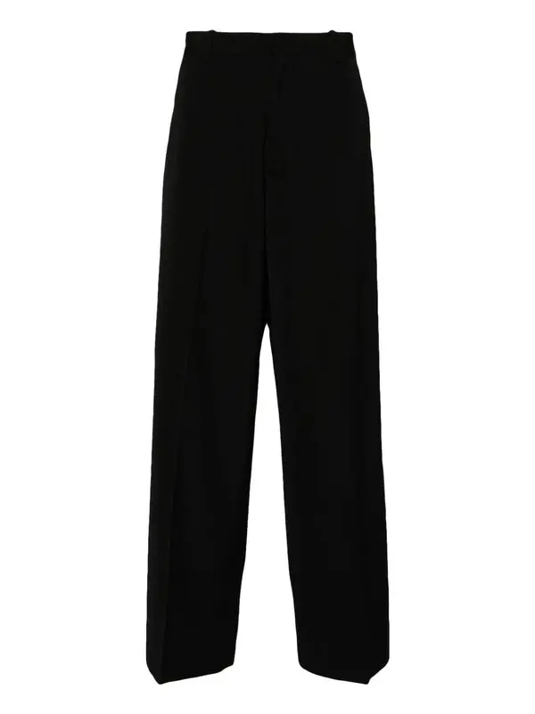 Acne Studios Contrast-stitching Tailored Trousers - Black