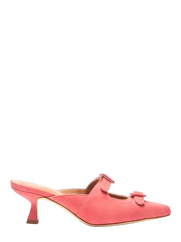 SCAROSSO Liz 55mm Suede Mules - Pink