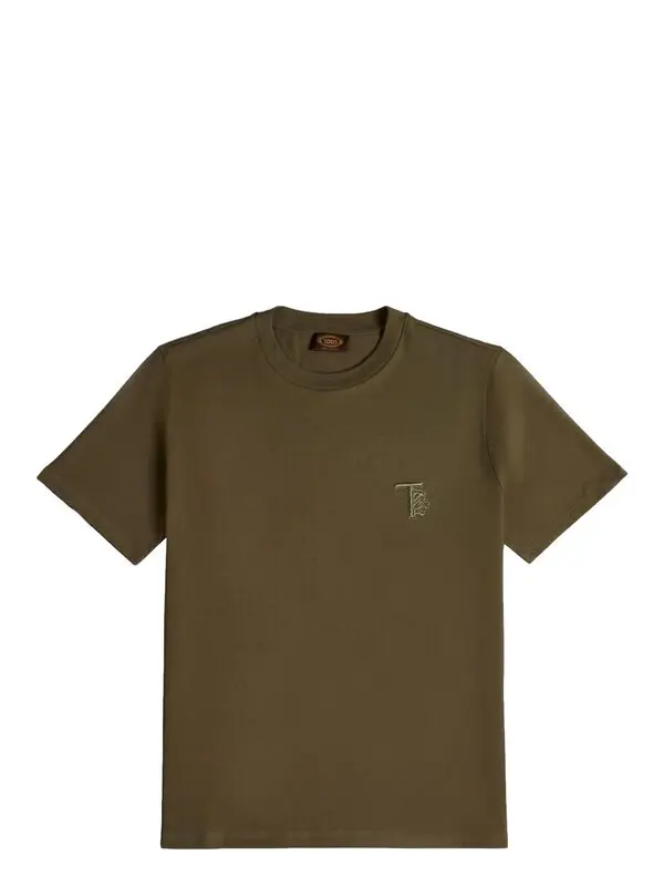 TOD'S Leo Cotton T-shirt - Green