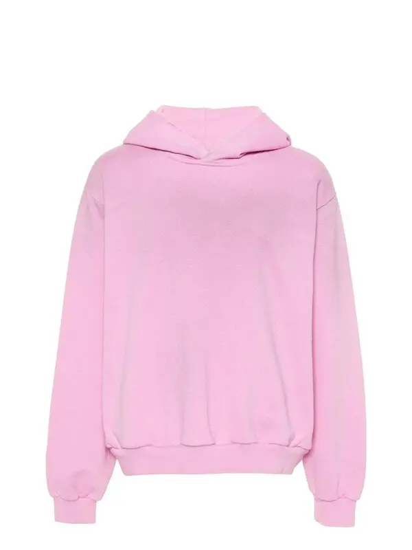 Acne Studios Logo-print Distressed Hoodie - Pink