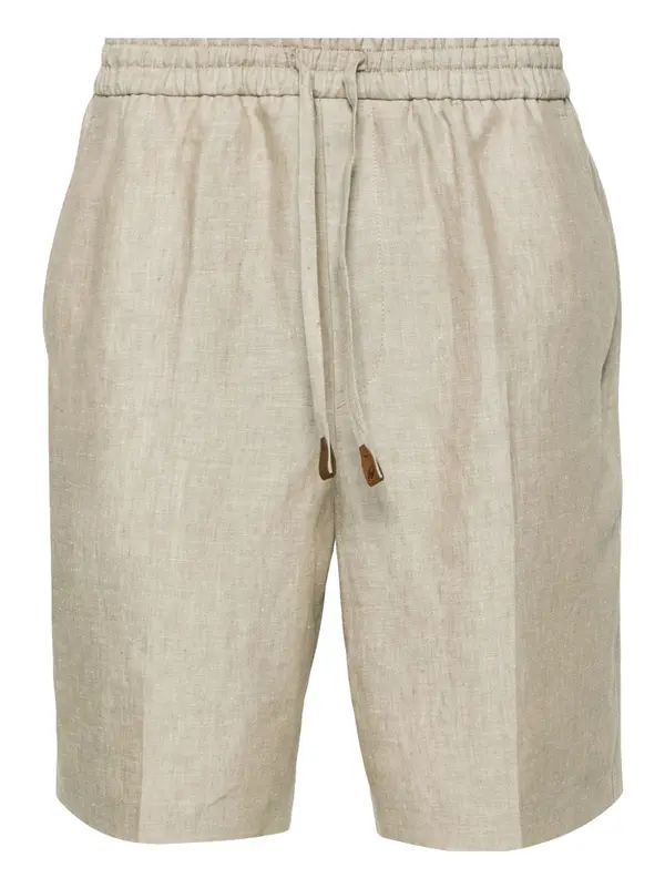 Brioni Mid-rise Bermuda Shorts - Neutrals