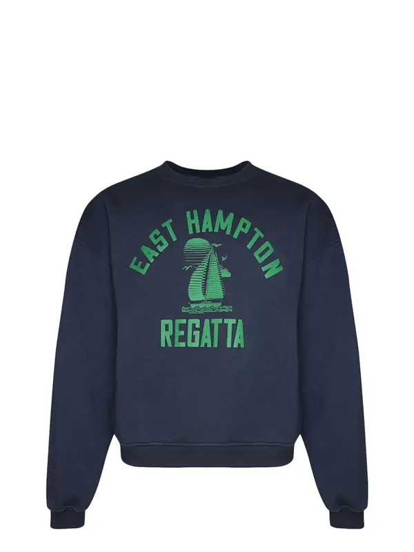 Rhude Hampton Regatta Cotton Sweatshirt - Blue