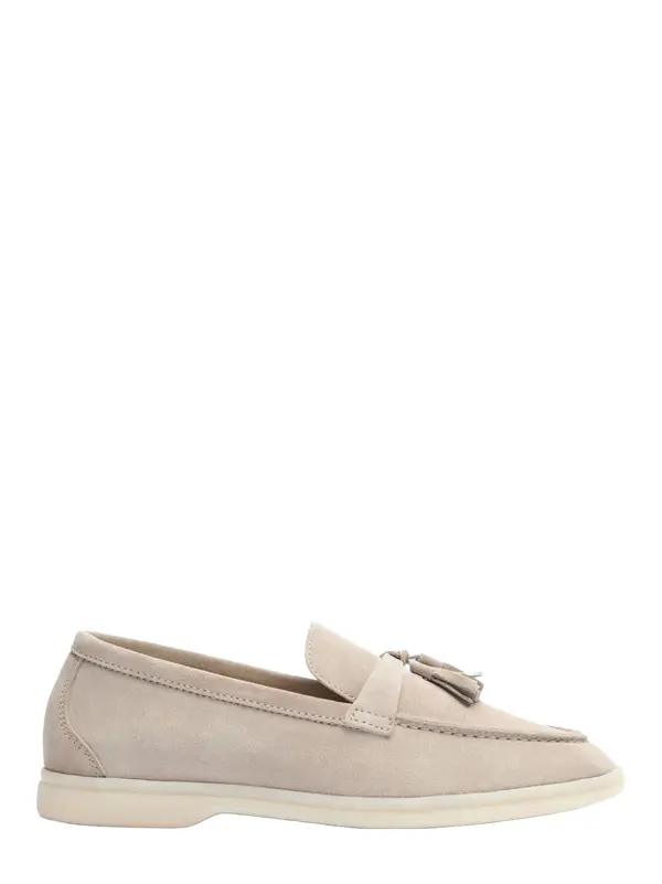 SCAROSSO Leandra Calf-leather Loafers - Neutrals